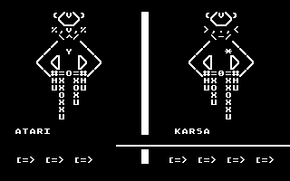 Screenshot of Pojedynek (Atari 8-bit, 1988) - MobyGames