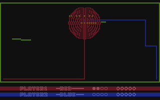 Screenshot of Line Kiler (Atari 8-bit, 2000) - MobyGames