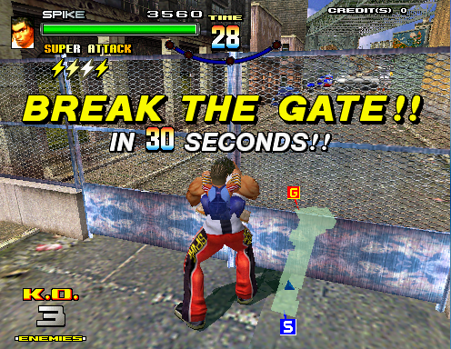 Screenshot of Spikeout: Digital Battle Online (Arcade, 1998) - MobyGames