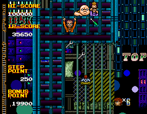 Screenshot of Crazy Climber 2 (Arcade, 1988) - MobyGames