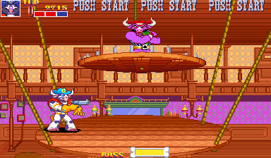 Screenshot of Wild West C.O.W. Boys of Moo Mesa (Arcade, 1992) - MobyGames