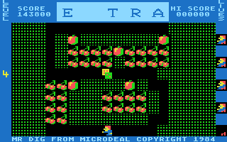 Screenshot of Mr. Dig (Atari 8-bit, 1984) - MobyGames