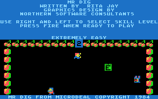 Screenshot of Mr. Dig (Atari 8-bit, 1984) - MobyGames