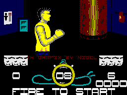 Screenshot of Street Cred Boxing (ZX Spectrum, 1989) - MobyGames