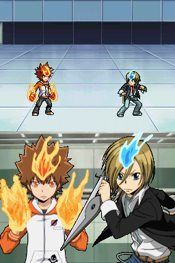 Screenshot of Katekyō Hitman Reborn! DS: Flame Rumble XX - Kessen! Shin ...