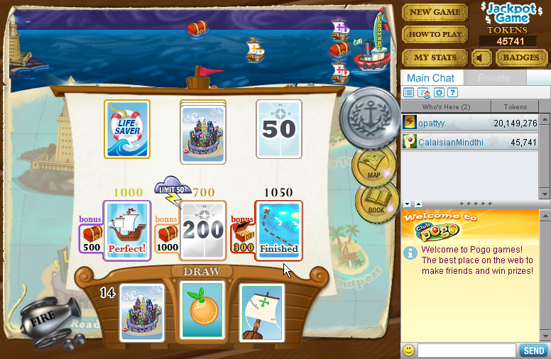 Screenshot of Thousand Island Solitaire (Browser, 2007) - MobyGames