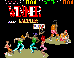 Screenshot of Punk Shot (Arcade, 1990) - MobyGames