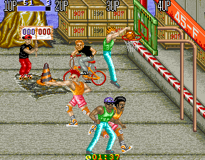 Screenshot of Punk Shot (Arcade, 1990) - MobyGames