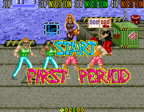 Screenshot of Punk Shot (Arcade, 1990) - MobyGames