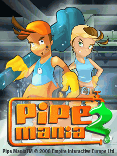 Screenshot of Pipe Mania (J2ME, 2008) - MobyGames