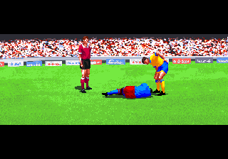 Screenshot of The Ultimate 11: SNK Football Championship (Arcade, 1996 ...