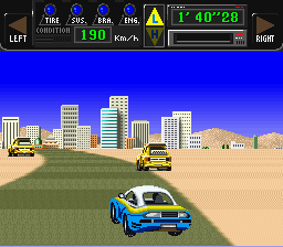 Screenshot of Jaleco Rally: Big Run - The Supreme 4WD Challenge (SNES ...