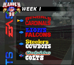 Screenshot of Madden NFL 98 (SNES, 1997) - MobyGames