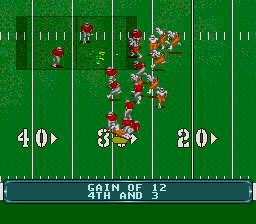 Screenshot of NCAA Football (SNES, 1994) - MobyGames