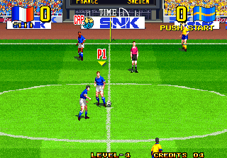 Screenshot of Super Sidekicks 3: The Next Glory (Arcade, 1995) - MobyGames