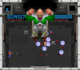 Screenshot of Smash T.V. (SNES, 1990) - MobyGames