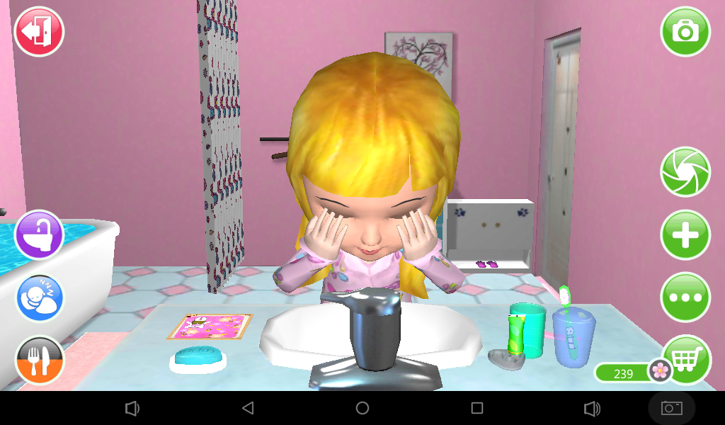 Screenshot of Ava the 3D Doll (Android, 2012) - MobyGames