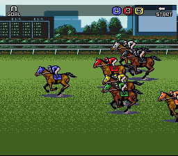 Screenshot of Winning Post (SNES, 1993) - MobyGames