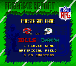 Screenshot of Troy Aikman NFL Football (SNES, 1994) - MobyGames