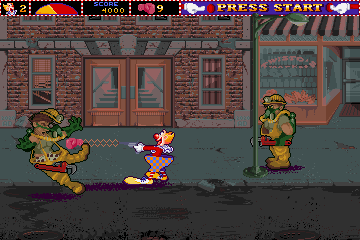 Screenshot of Ninja Clowns (Arcade, 1991) - MobyGames