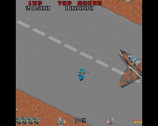 Screenshot of Commando (Amiga, 1985) - MobyGames