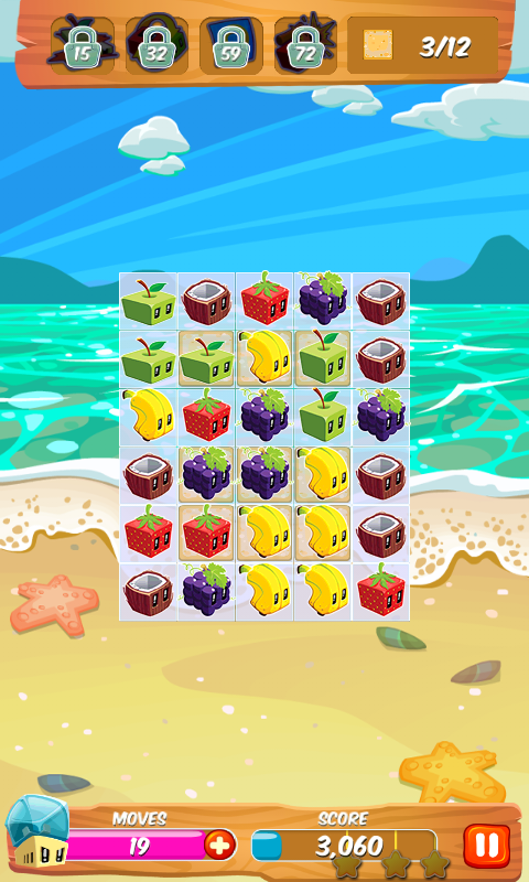 Screenshot of Juice Cubes (Android, 2013) - MobyGames