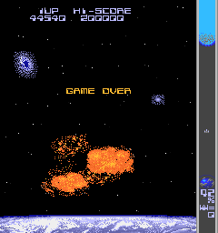 Screenshot of Halley's Comet (Arcade, 1986) - MobyGames