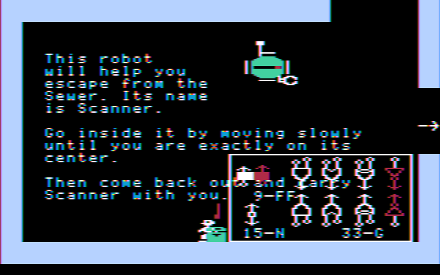 Screenshot of Robot Odyssey (DOS, 1984) - MobyGames