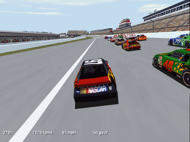 Screenshot of NASCAR Racing 2 (DOS, 1996) - MobyGames