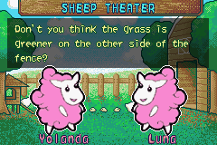 Screenshot of Sheep (Game Boy Advance, 2002) - MobyGames