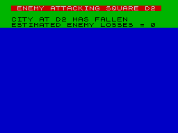Screenshot of Strategy 1 - Invasion (ZX Spectrum, 1983) - MobyGames