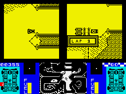 Screenshot of Battlecars (ZX Spectrum, 1984) - MobyGames