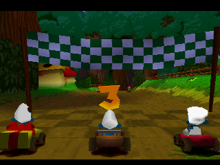 Screenshot of Smurf Racer (PlayStation, 2000) - MobyGames