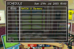 Screenshot of Premier Manager 2003-04 (Game Boy Advance, 2003) - MobyGames