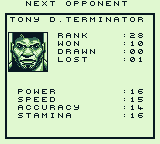Screenshot of Muhammad Ali Heavyweight Boxing (Game Boy, 1993) - MobyGames