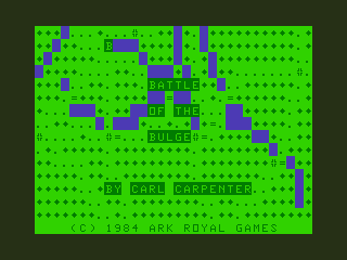 Battle of the Bulge (1984) - MobyGames