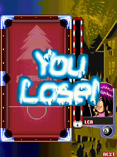 Screenshot of Christmas Midnight Pool (J2ME, 2006) - MobyGames