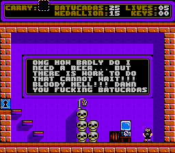 Screenshot of Cheman (NES, 2019) - MobyGames