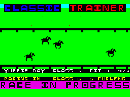 Screenshot of Classic Trainer (ZX Spectrum, 1989) - MobyGames