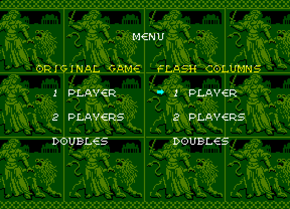 Screenshot of Columns (FM Towns, 1990) - MobyGames
