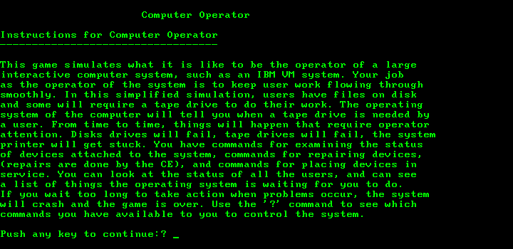 Computer Operator box covers - MobyGames