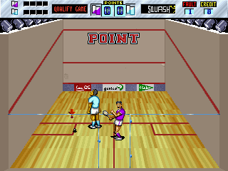 Screenshot of Squash (Arcade, 1992) - MobyGames