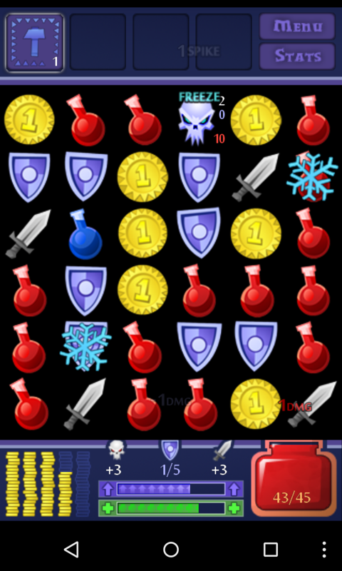 Screenshot of Dungeon Raid (Android, 2010) - MobyGames