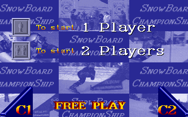 Screenshot of Snowboard Championship (Arcade, 1997) - MobyGames
