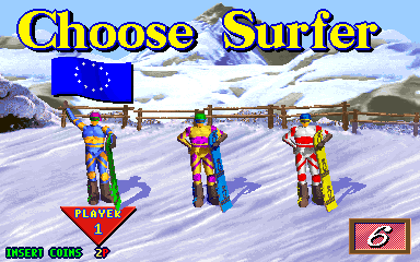 Screenshot of Snowboard Championship (Arcade, 1997) - MobyGames