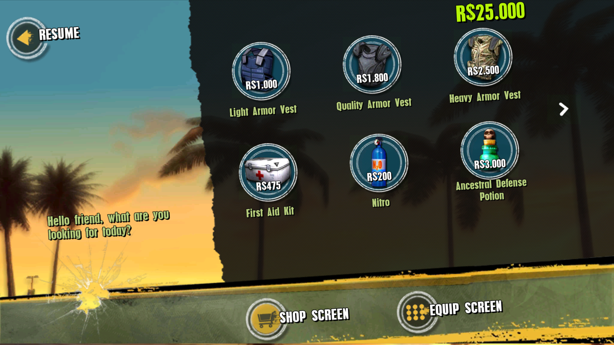 Screenshot of Gangstar Rio: City of Saints (Android, 2011) - MobyGames