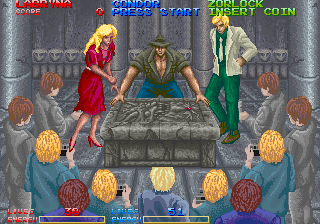 Screenshot of Dark Adventure (Arcade, 1987) - MobyGames