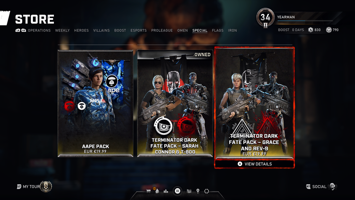 Screenshot of Gears 5: Terminator Dark Fate - Grace & Rev-9 Character ...