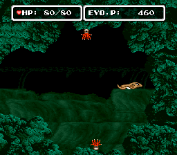 Screenshot of E.V.O.: Search for Eden (SNES, 1992) - MobyGames