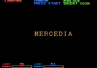 Screenshot of Dark Adventure (Arcade, 1987) - MobyGames